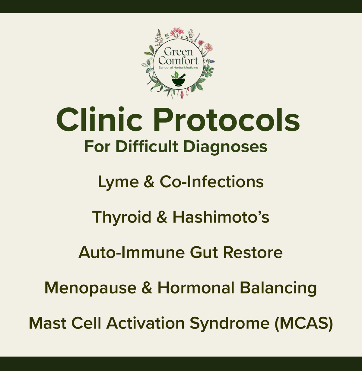 Clinical Protocols for Difficult Diagnoses – Green Comfort School of ...